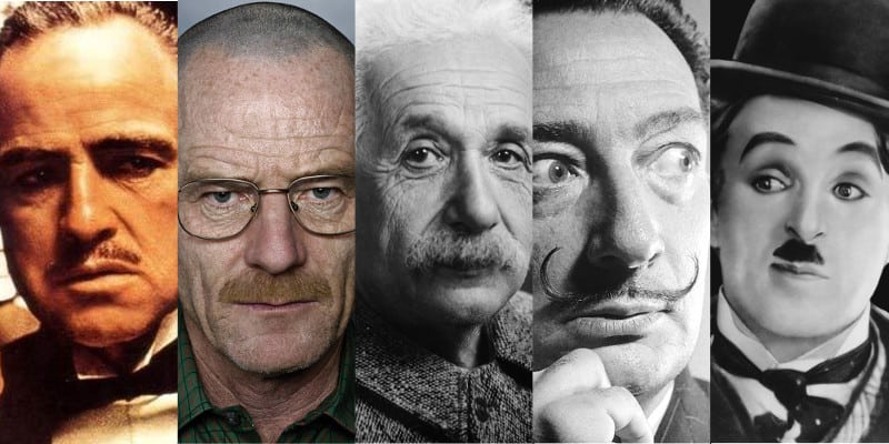 17 Melhores Bigodes de todos os tempos │ Famosos e Estilosos